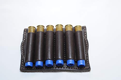 Leather Shotgun Shell Holder - Cartridge Belt (Dark Brown, 410 Gauge ...