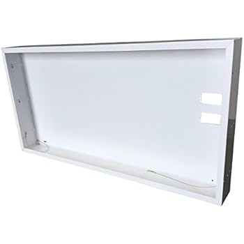 NICOR Lighting Surface Mount Frame Kit Enclosure for 2x4 Ft LED Troffer ...