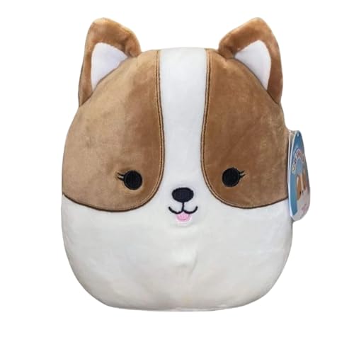 Squishmallows Official Jazwares 8-Inch Reginald Corgi Dog with Rainbow ...