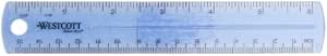 Amazon.com : Westcott 6-Inch Plastic Ruler, Assorted Colors, 2-Pack ...