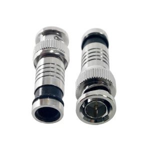 Amazon.com: BNC Male Compression Coax Connectors RG59 Pack of 100 Pcs ...