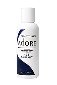 Amazon.com : Adore Semi-Permanent Haircolor #178 Royal Navy 4 Ounce ...