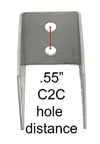 Harris Hardware 11989 Extra Long U Bracket Stamped Stainless Steel 3/4 ...