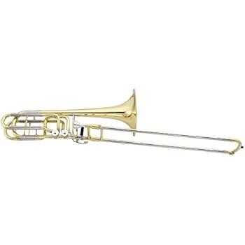 Amazon.com: Bass Trombone with double trigger, silver: Musical Instruments