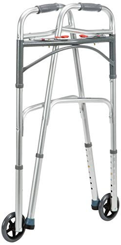 Drive Devilbiss Folding Lightweight Aluminium Walking Frame with Wheels ...