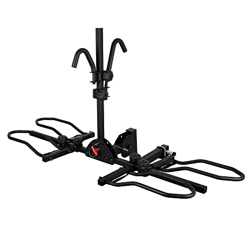 WEIZE Hitch Bike Rack, Wobble Free Smart Tilting Folding Bicycle Car ...