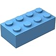 Amazon.com: 100 Piece Light Blue Bricks Bulk, Light Blue 2x4 Building ...