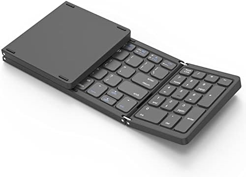 Foldable Bluetooth Keyboard, Folding Wireless Portable Keyboard with ...