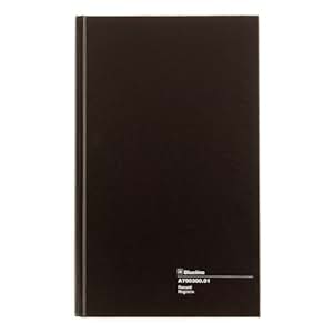 Amazon.com : Blueline Record Book 12.5x7.875-Inch 300 Pages, Black ...