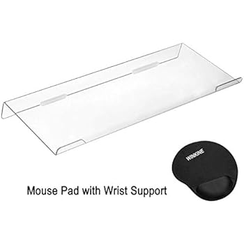 Amazon.com : Richboom Clear Acrylic Tilted Computer Keyboard Holder for ...