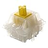 GATERON Milky Yellow Pro Keyboard Switches, KS-3X1 Linear RGB LED Pre ...