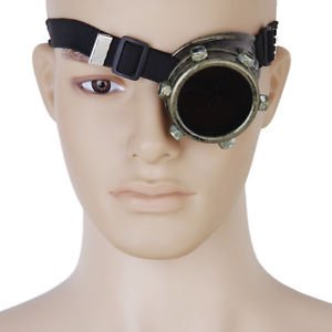 Buy Steampunk Monovision Eyepatch Victorian Cyber Cosplay Monocle ...