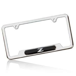 Amazon.com: Nissan 370Z Chrome License Plate Frame (Z logo) 999MB-ZV000 ...