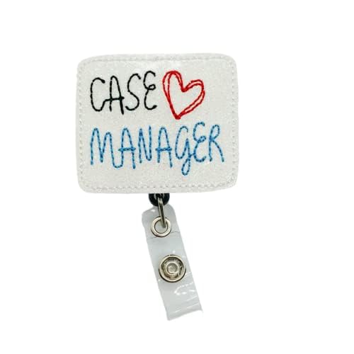Case Manager Badge Reel, Retractable Nurse ID Holder, Nursing Name Tag ...