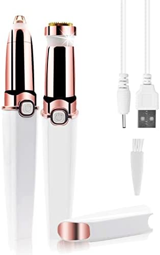 KASTWAVE Facial Hair Remover for Women, Rechargeable Eyebrow Trimmer 2 ...