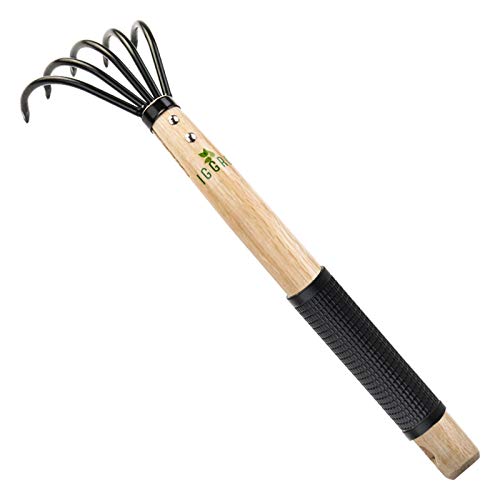 Hand-Held Ergonomic Garden Rake