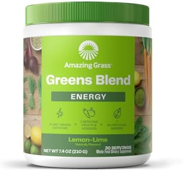 Amazing Grass Energy Lemon Lime Green SuperFood - 30 Servings price in ...