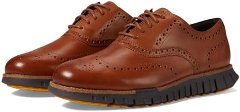 سعر Cole Haan Men's Zerogrand Remastered Wing Tip Oxford, British Tan ...