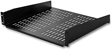 StarTech Heavy Duty Steel 2U Server Rack Shelf, Universal Vented ...