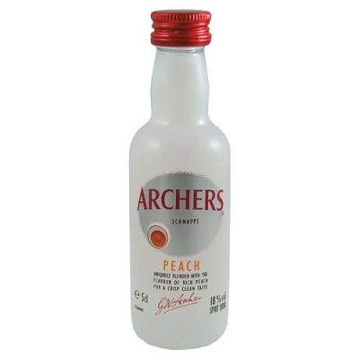 Archers Aqua Peach Schnapps (12 x 5cl Miniature Bottles): Amazon.co.uk ...