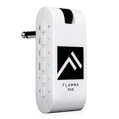 FLAMMA Guitar Headphone Amp Portable with 28 Drum Grooves 14 Built-in ...