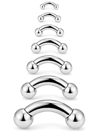 Ocptiy 16G 14G 12G 8G 6G 4G 2G Tongue Pa Ring stretching Piercing Kit ...