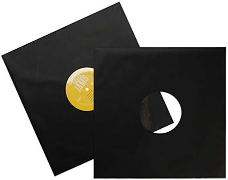 Amazon.com: Matte Black Record Sleeves | Pack of 100 | 12 x 12 + ⅛ ...