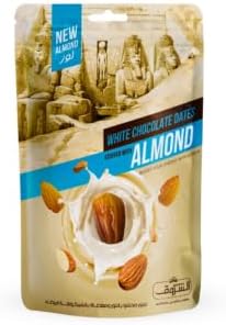 Pitted Dates Stuffed Almonds Covered with White Chocolate 250g price in ...