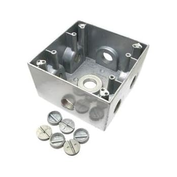Two Gang Weatherproof Box, Deep - Electrical Boxes - Amazon.com