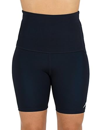 Delfin Spa Women's Mineral Infused High Waist Exercise Shorts - Regular ...
