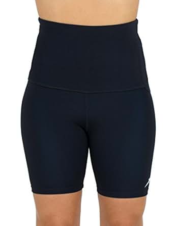 Delfin Spa Women's Mineral Infused High Waist Exercise Shorts - Regular ...