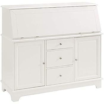 Amazon.com: Crosley Furniture Sullivan Secretary Desk - Black: Home ...