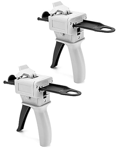 QWORK 50ml Dispensing Gun Kit, Impression Mixing Dispensing Gun, 10:1/4 ...