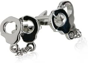 Amazon.com: Police Cufflinks Handcuffs Law and Order Cop Cuff Links ...