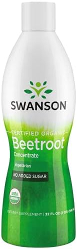 Swanson Certified Organic Beetroot Concentrate - Vegetarian 32 fl oz ...