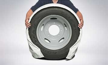 RamPro 4 Canvas Wheel Covers Set, Heavy Duty 28" Diameter RV Tire ...