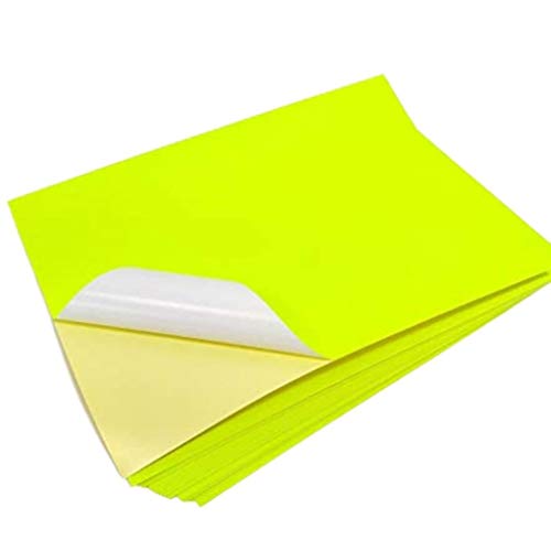 Mua Bright Neon Yellow Sticker Paper - Shipping Label Full Sheet ...