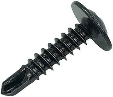 Luchang 20Pcs M4.2 Black Large Flat Head Self Tapping Screws Drilling ...