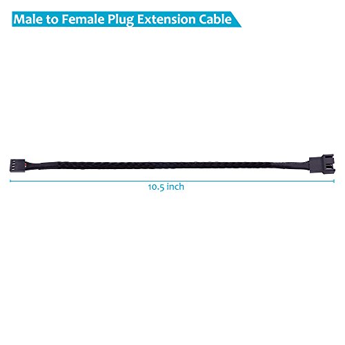 Fancasee (4-Pack) 4 Pin PWM Fan Power Supply Cable PC Internal ...