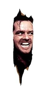 Amazon.com: The Shining Here's Johnny Repositionable Door or Wall Decal ...