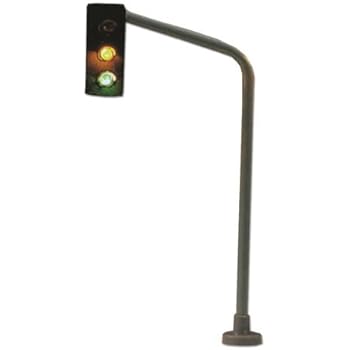 Amazon.com: Model Power HO Scale Traffic Light, Hanging/Left w/Switch ...