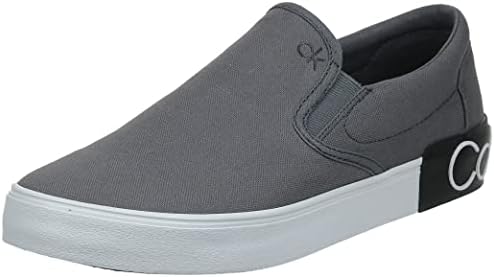 Calvin Klein Men's RYOR Sneaker, Slate Grey Canvas 033, 7 price in ...