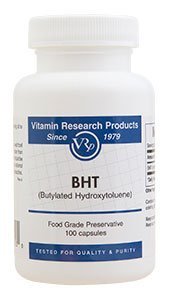 BHT/butyl-hydroxytoluene butylated hydroxytoluene, 350 mg, 100 capsules ...