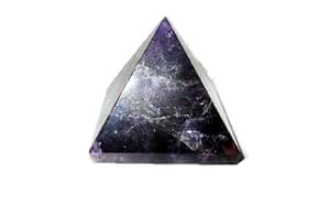 Amazon.com: Jet Natural Amethyst Pyramid Approx. 1.25" Earth Elements ...
