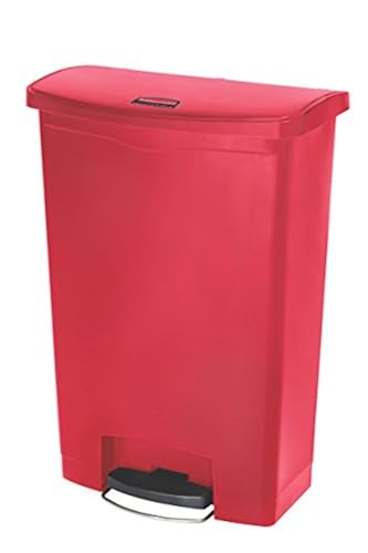 Rubbermaid Commercial Products Streamline Slim Step-On Plastic Trash ...