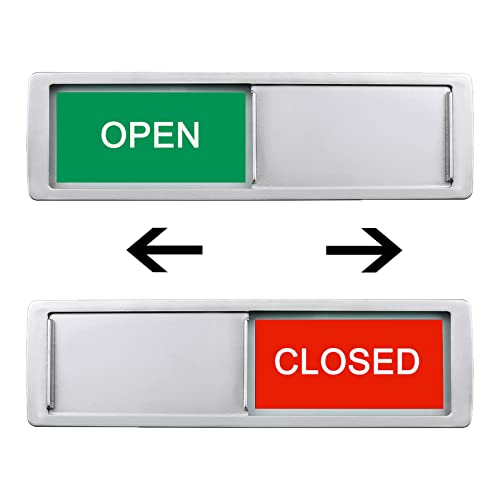 Open Closed Sign, Open Signs Privacy Slide Door Sign Indicator for ...
