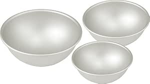 Amazon.com: Hemisphere Ball Cake Pans - Set of 3 Different Sizes ...