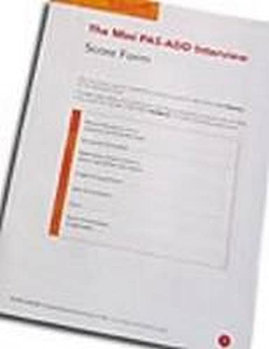 The Mini PAS-ADD Score Forms: Steve Moss: 9781841960777: Amazon.com: Books