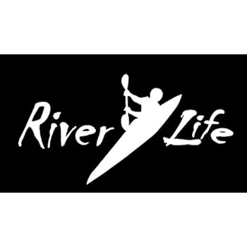 Amazon.com: River Life Kayak Decal Vinyl Sticker|Cars Trucks Vans Walls ...