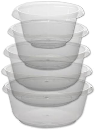 Gab Plastic, Round Basin, Set of 5 Basins, in Different Sizes, Plastic ...